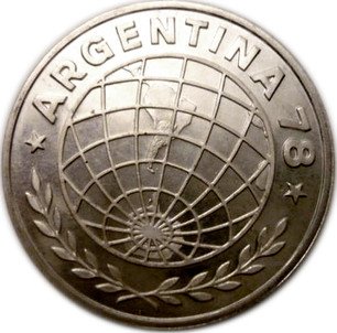 Argentine Silver 3000 Pesos "World Soccer Championship" 1977-1978 KM ...