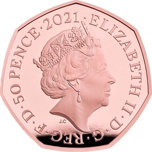 Great Britain Gold 50 Pence "Tigger Piedfort" 2021 | coinscatalog.NET