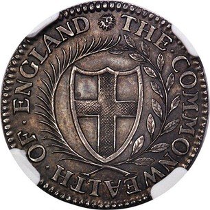 Great Britain Silver 6 Pence "Commonwealth of England Pattern" 1651 ...