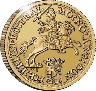Dutch Gold 1 Ducaton "Silver Rider Restrike Piedfort" 2021 ...