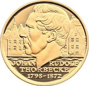 100 ECU de oro holandés "200 aniversario del nacimiento de Johan Rudolf ...