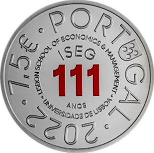 Portuguese Silver 7,5 Euro "111 Anniversary of ISEG" 2022 ...
