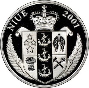 Niuean Silver 10 Dollars "Pokemon. Meowth" 2001 KM# 136 | coinscatalog.NET