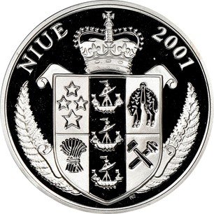 10 Dólares de Plata de Niue "Pokemon. Bulbasaur" 2001 KM# 130 ...