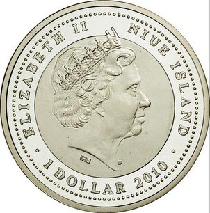 Niuean Silver 1 Dollar "Bunnies" 2010 KM# 429 | coinscatalog.NET