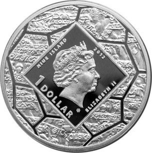 Niuean Silver 1 Dollar "Arena Lviv Stadium" 2012 KM# 830 | coinscatalog.NET