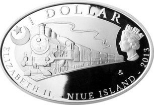 Niuean 1 Oz Silver Dollar "130 Years of the Orient Express" 2013 KM ...