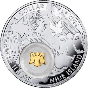 Niuean Silver 1 Dollar "Good Luck. Angel" 2014 KM# 1273 | coinscatalog.NET