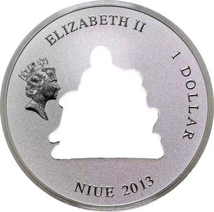 Niuean Silver Dollar "Devine Sculptures Michelangelo's Pieta. Outside ...