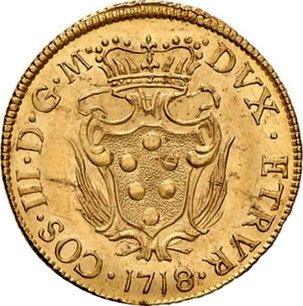 Italian Gold 1/2 Pezza D'oro Livorno/ City Standard Coinage 1718-1720 ...