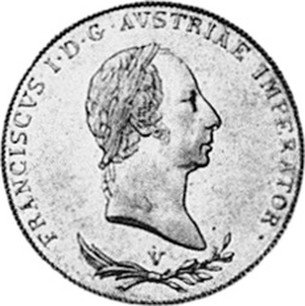 Italian Gold 1/2 Sovrano "Francesco I" 1822-1823 C# 10.3 | coinscatalog.NET