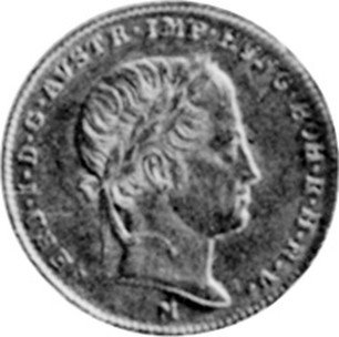 Italian Gold 1/2 Sovrano "Ferdinand I" 1849 C# 20a | coinscatalog.NET