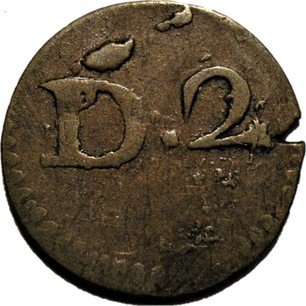 Italian 2 Denari "Genoa Coinage" 1752 KM# 221 | coinscatalog.NET