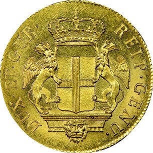 Italian Gold 24 Lire Genoa/ Republic Reform Coinage 1793-1795 KM# 255 ...