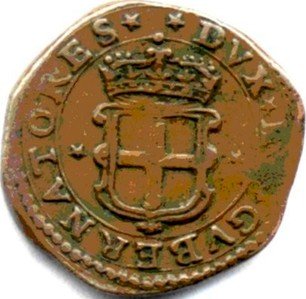 Italian 6 Denari "Genoa Coinage" 1671 KM# 142 | coinscatalog.NET
