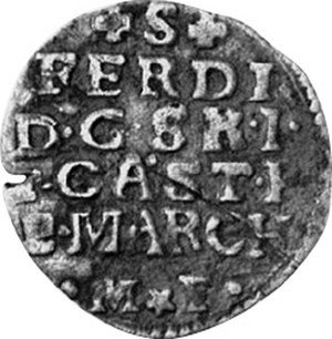 Italian Billon 8 Soldo "Ferdinando I" 1616-1678 KM# 47 | coinscatalog.NET