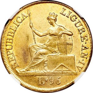 Italian Gold 96 Lira "Genoa Coinage" 1798-1805 KM# 270 | coinscatalog.NET