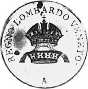 Italian Centesimo "Lombardy Venetia" 1822 C# 1.1 | coinscatalog.NET