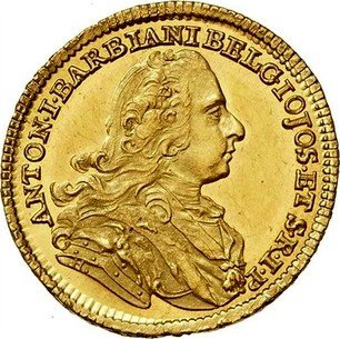 Italian 1/10 Oz Gold Ducato "Antonius I Barbianus" 1769 C# 2 ...
