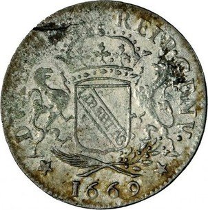 Italian Billon Ligurino "Genoa Coinage" 1668-1669 KM# 125 ...