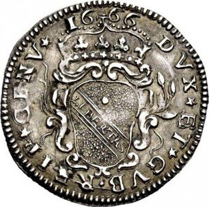 Italian Silver 1 Reale Genoa/ Republic Standard Coinage 1666 KM# 121 ...