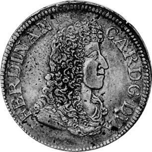 Italian Silver 1/2 Scudo "Ferdinando Carlo Gonzaga" 1691 KM# 233 ...