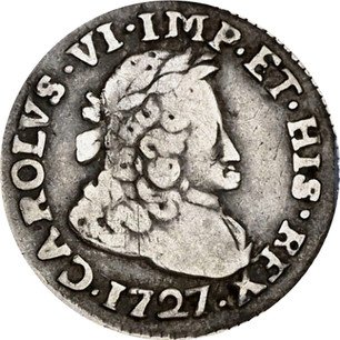 Italian Silver 10 Soldo "Carlo VI" 1723-1727 KM# 137 | coinscatalog.NET