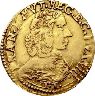 Italian Gold 2 Scudo D'oro "Francesco I d'Este. Modena" 1631-1651 FR ...