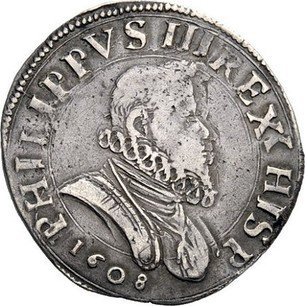 Italian Silver 20 Soldo "Filippo III" 1608 KM# 17 | coinscatalog.NET