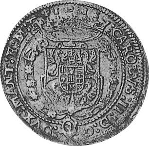 Italian Silver 40 Soldo "Carlo II Gonzaga" 1647-1665 KM# 176 ...