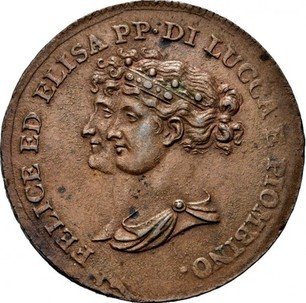 Italian 5 Centesimi "Felix and Elisa" 1806 KM# 22 | coinscatalog.NET