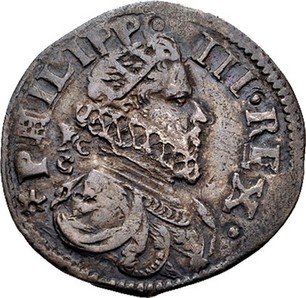 Italian Silver Carlino "Filippo III" 1620-1621 KM# 30 | coinscatalog.NET