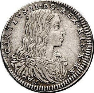 Italian Silver Carlino "Carlo II" 1683-1687 KM# 107 | coinscatalog.NET