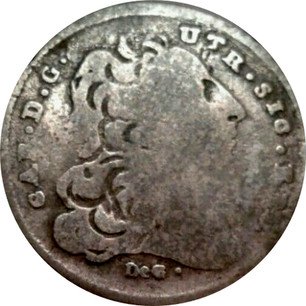 Italian Silver Carlino "Carlo" 1755 KM# 165 | coinscatalog.NET