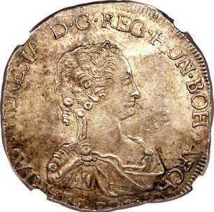 Italian Silver Filippo "Maria Theresa" 1741-1749 KM# 164 | coinscatalog.NET