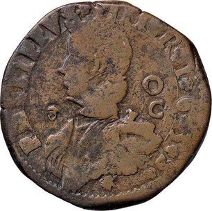 Italian Grano "Filippo IV" 1633-1636 KM# 64 | coinscatalog.NET