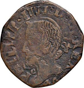 Italian Grano "Filippo IV" 1638-1648 KM# 78 | coinscatalog.NET
