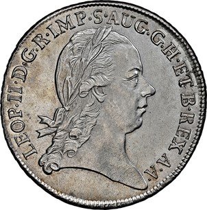 Italian Silver Lira "Leopold II. Milan" 1790-1791 KM# 230 ...