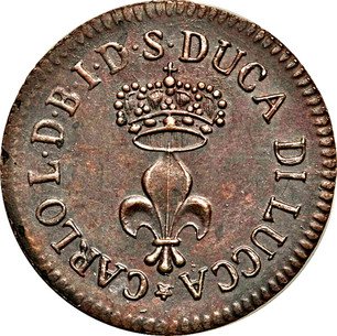 Italian 1 Soldo "Carlo II. Lucca" 1826 KM# A34 | coinscatalog.NET