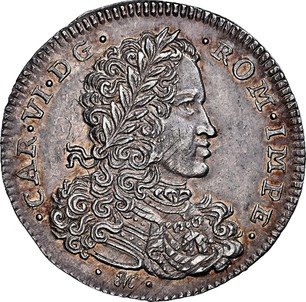 Italian Silver Tari "Carlo VI" 1715-1731 KM# 133 | coinscatalog.NET