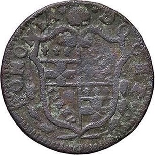 Italian 1/2 Bolognino "Clement XI" 1715-1721 KM# 156 | coinscatalog.NET