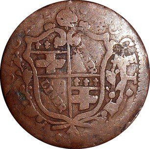 Italian 1/2 Bolognino "Innocent XIII" 1721-1724 KM# 161 | coinscatalog.NET
