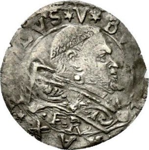 Italian Silver 1/2 Grosso "Paul V. Ferrara" 1619 KM# 8 | coinscatalog.NET