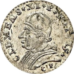 Italiano Billon 2 Bolognini "Clement XI" 1712-1716 KM# 151 ...