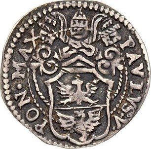 Italian Silver Grosso "Paul V" 1620 KM# 10 | coinscatalog.NET