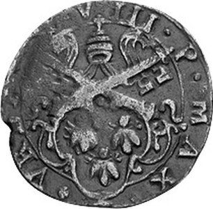 Italian Quattrino "Ferrara Coinage" 1636 KM# 60 | coinscatalog.NET