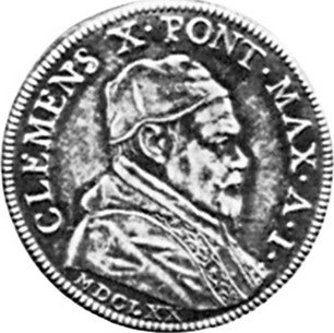 Italian Silver Giulio Papacy Standard Coinage 1670 KM# 340 ...