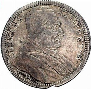 Italian Silver Giulio "Clement XII" 1730 KM# 836 | coinscatalog.NET