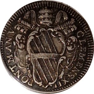 Italian Silver Giulio "Clement XII" 1734-1736 KM# 849 | coinscatalog.NET