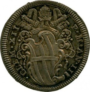 Italian Silver Giulio "Clement XII" 1731-1736 KM# 841 | coinscatalog.NET